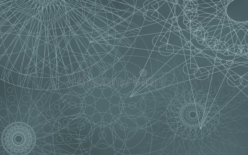 Spirograph`s Abstract Pattern Background Stock Illustration ...
