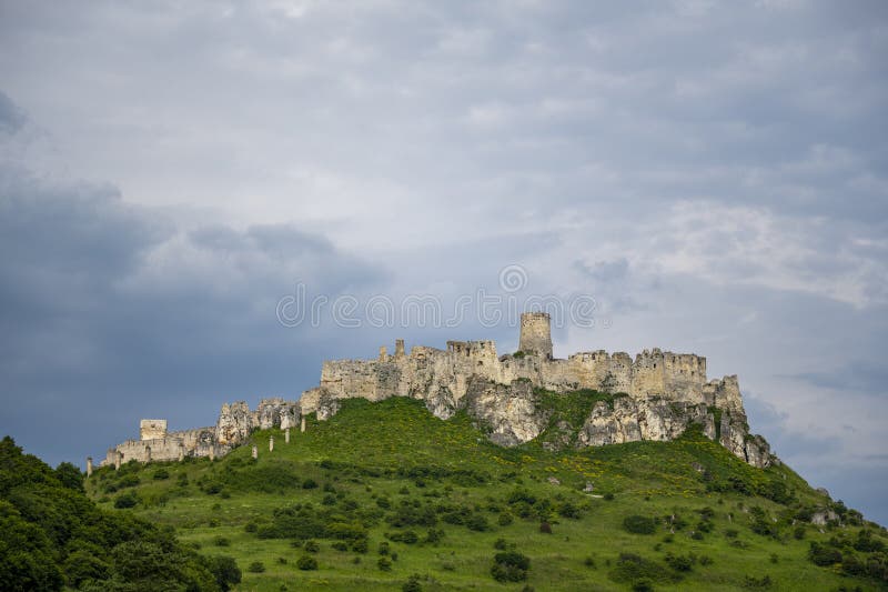 The Spis Castle in Slovakia Stock Image - Image of unesco, historical ...