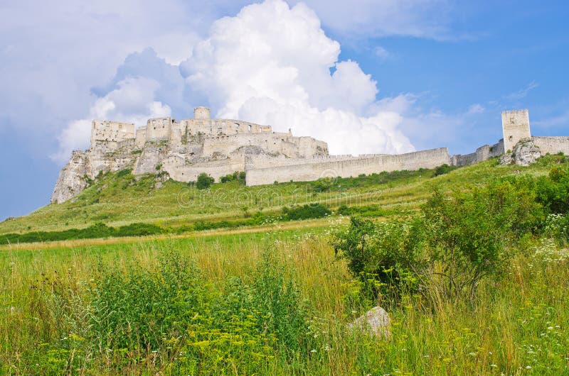 Spis Castle, Slovakia stock image. Image of building - 61733565