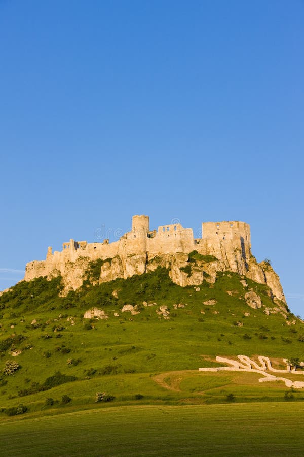 Spissky Castle, Slovakia stock image. Image of buidings - 153642539