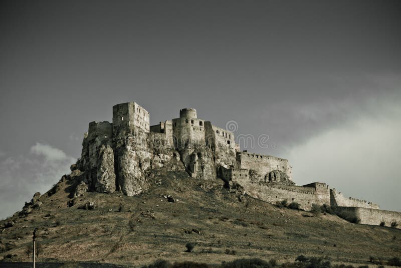 Spissky Castle, Slovakia stock image. Image of exterior - 28683355