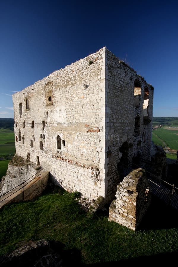 Ruined Interior of Spis Castle, Slovakia Stock Image - Image of indoor ...