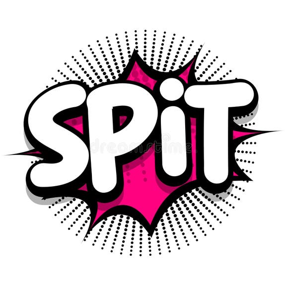 Spit Comic Book Explosion Bubble Vector Illustration Stock Vector ...