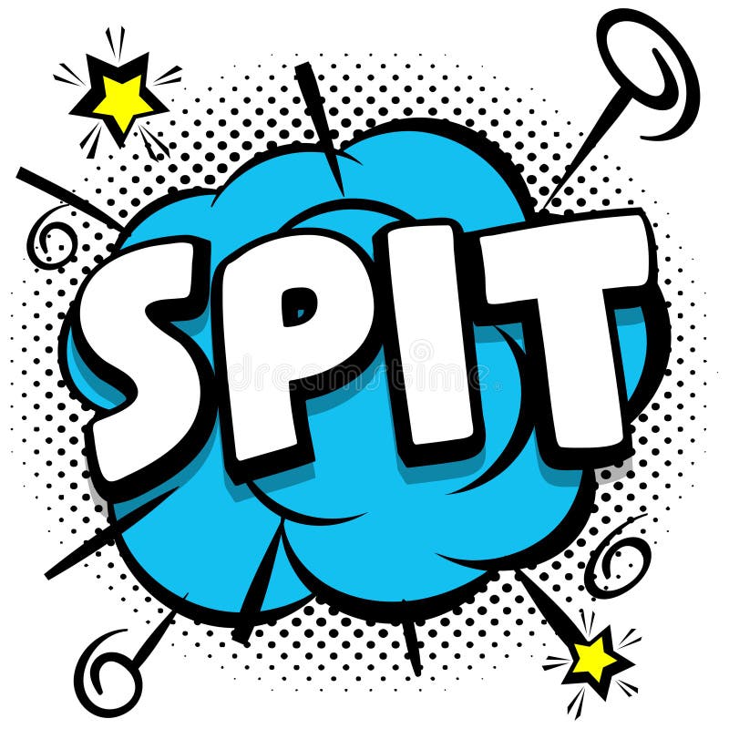 Spit Comic Bright Template with Speech Bubbles on Colorful Frames Stock ...