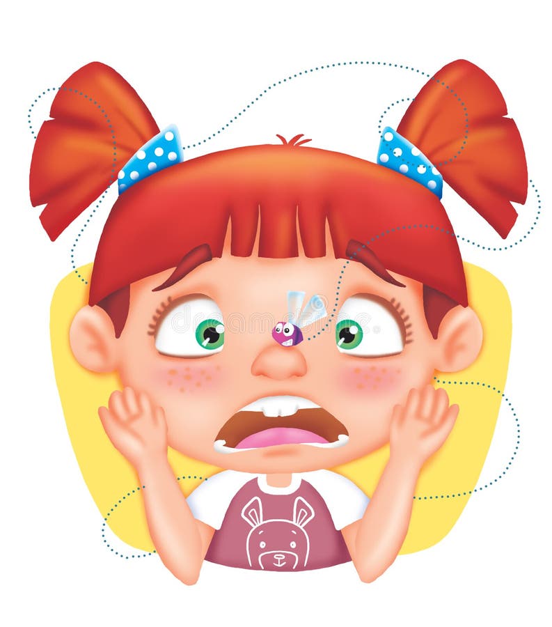 Spiteful fly stock illustration. Illustration of color - 75659076