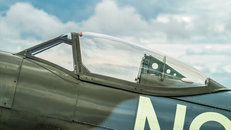 Spitfire Canopy stock image. Image of battle, warplane - 33109187