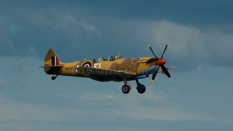 Spitfire in flight editorial photography. Image of plane - 17199907