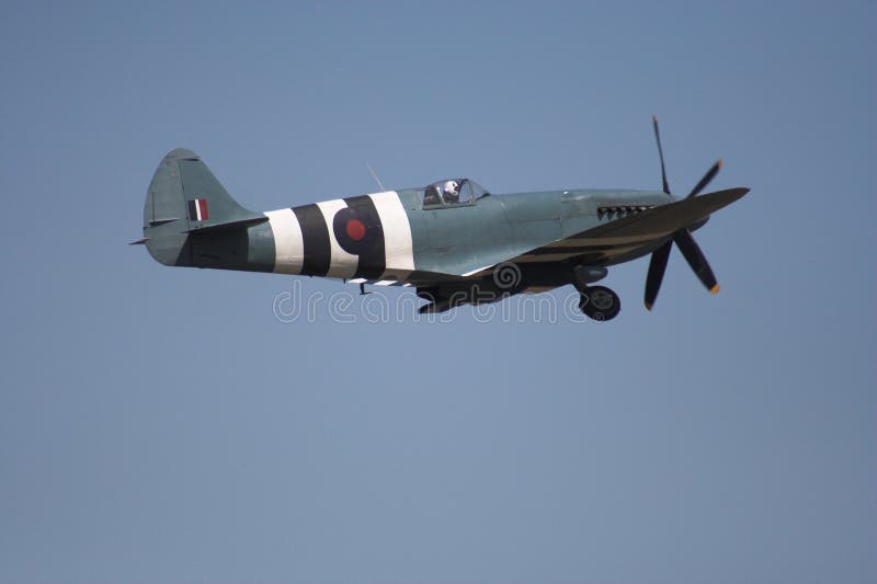 Spitfire in flight stock photo. Image of airshow, engine - 339422