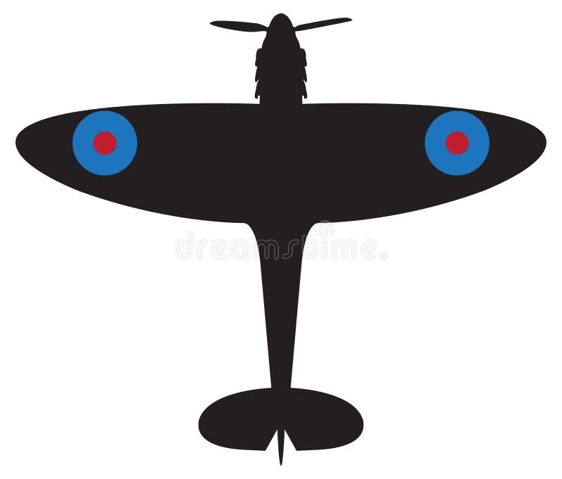 Fighter Spitfire stock vector. Illustration of aircraft - 18742114