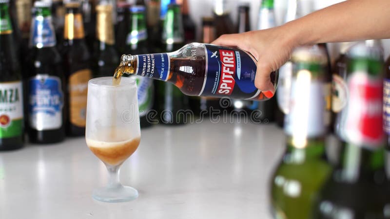 Spitfire UK beer stock video. Video of lager, genuine - 199056083