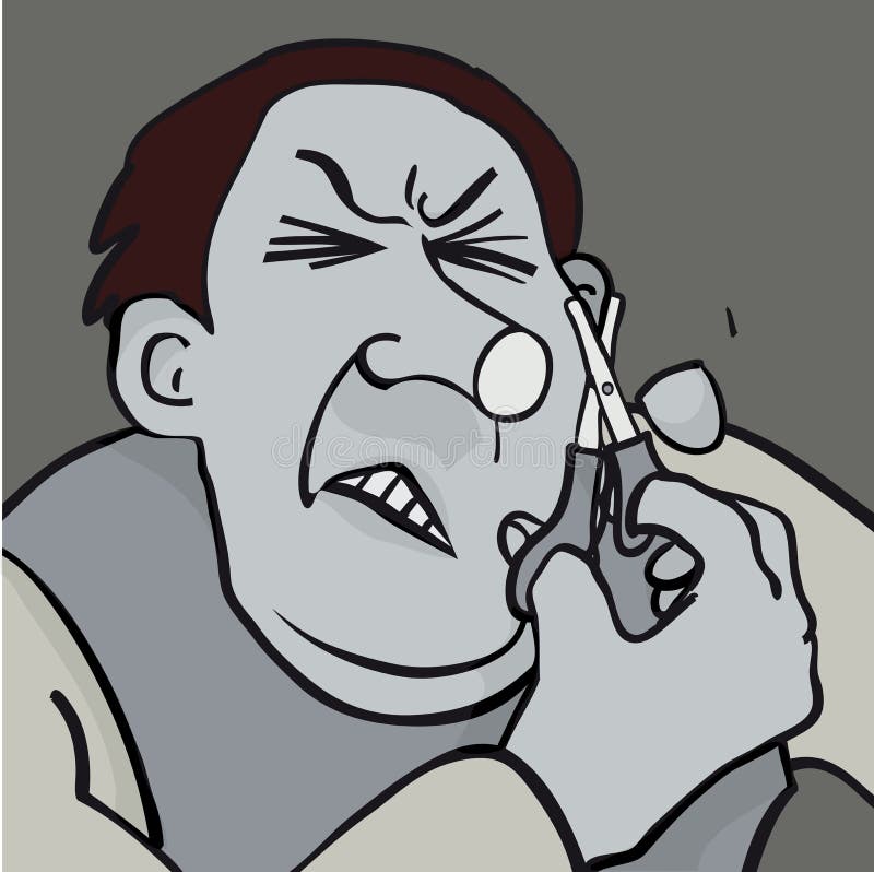 Spiting face stock vector. Illustration of point, foolish - 61040653