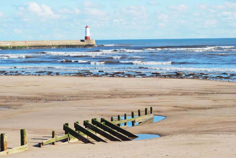 River Tyne Beach at South Shields Stock Image - Image of tynemouth ...