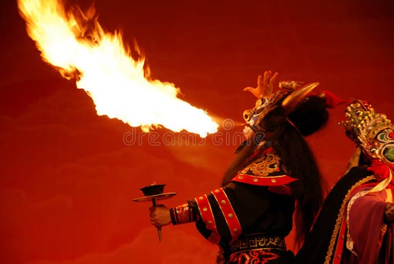 Spitting fire stock image. Image of dance, culture, drama - 3807103