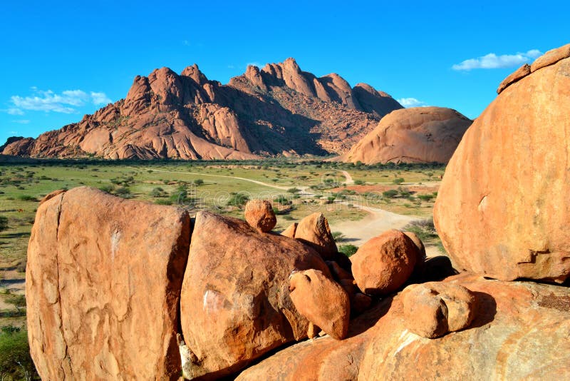 Spitzkoppe Area with Beautiful Rock Formations and Arches in Damaraland ...