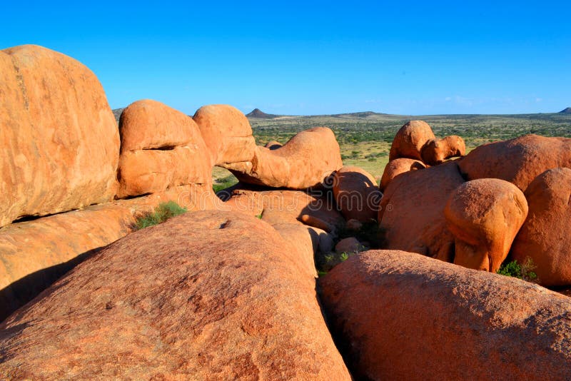 Spitzkoppe Area with Beautiful Rock Formations and Arches in Damaraland ...