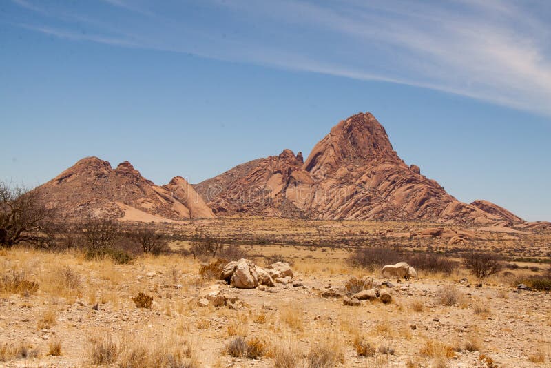 Spitzkoppe Mountain - Damaraland Landscape in Namibia Stock Photo ...