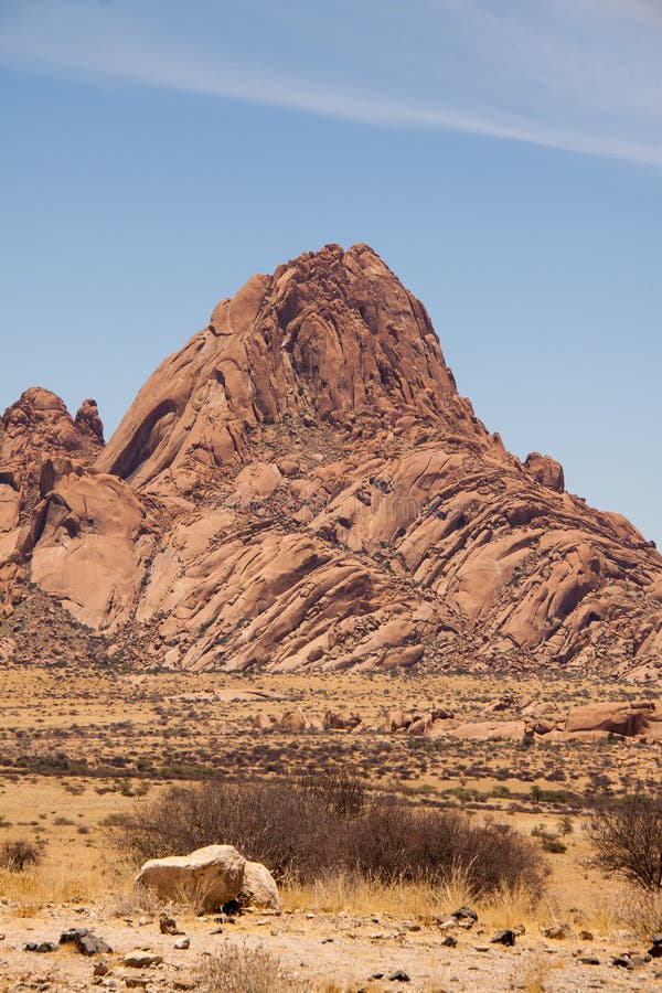Spitzkoppe Panorama, Namibia Stock Image - Image of orange, solitude ...