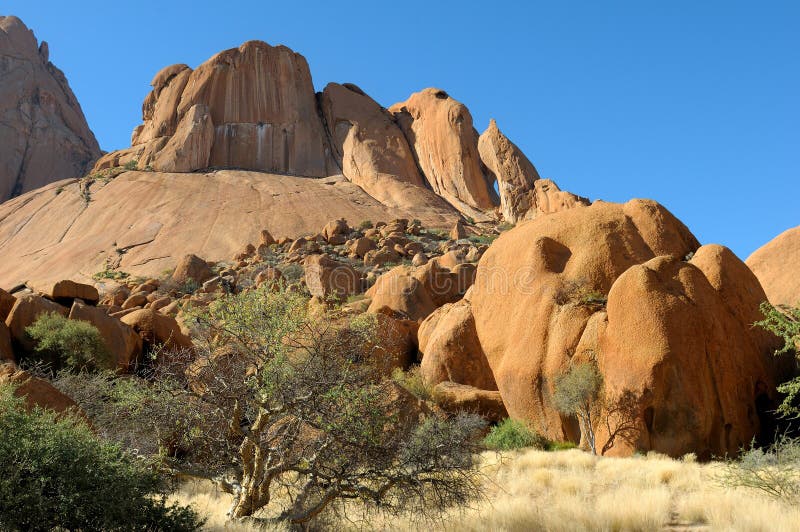 Spitzkoppe, Namibia stock photo. Image of sandstone, scenic - 40295998