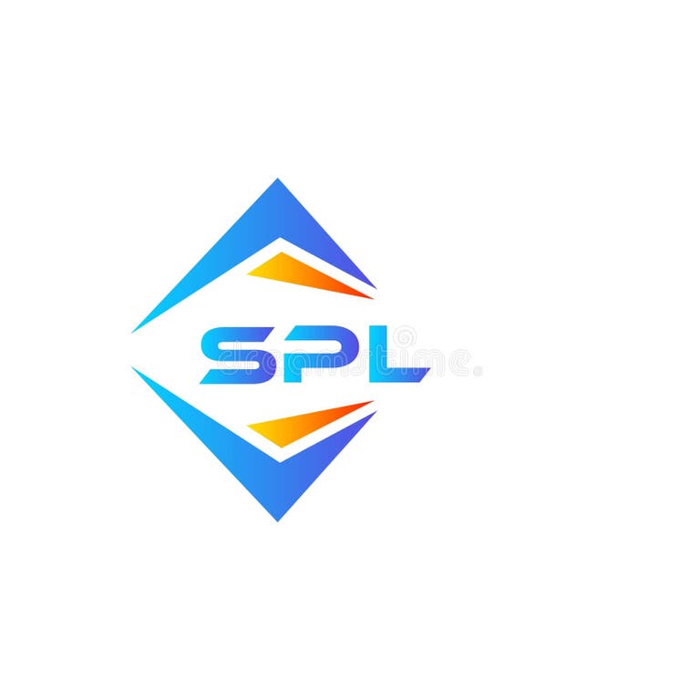 SPL Abstract Technology Logo Design on White Background. SPL Creative ...