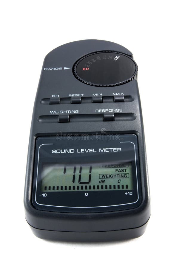 Audio Sound Level Meter stock image. Image of decibels - 214219