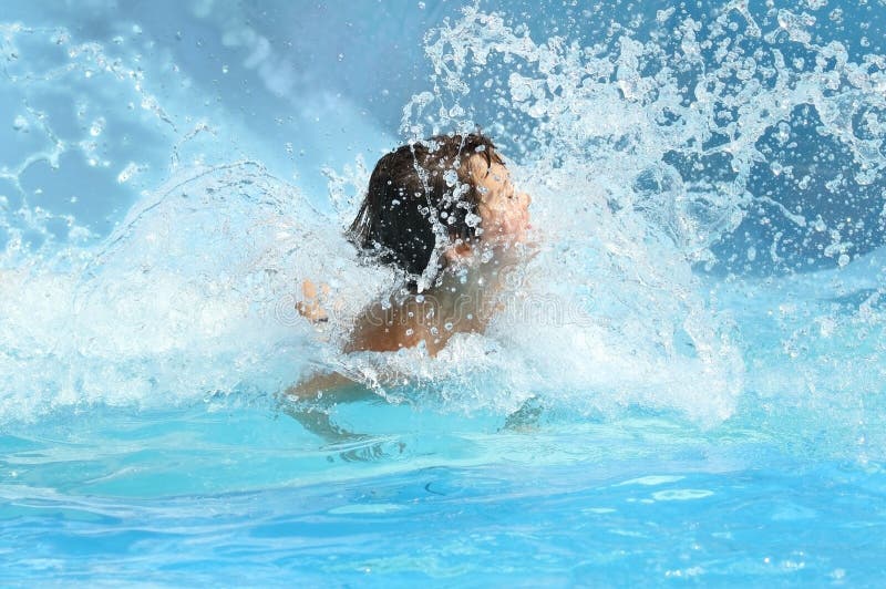 Splasch stock photo. Image of pool, beauty, splasch, child - 76840750