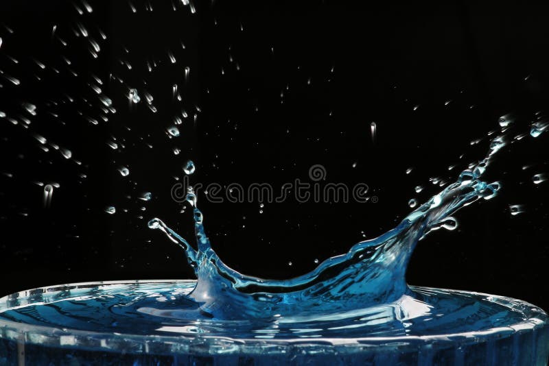 Splash stock image. Image of facer, plop, water, goblet - 1648395