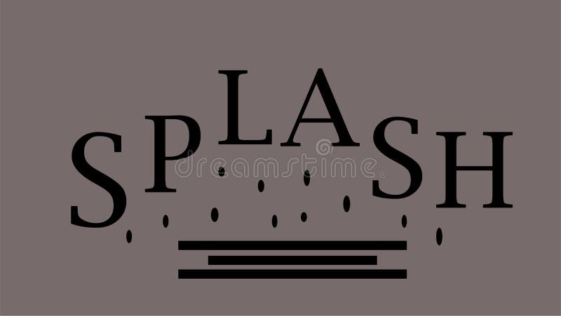 Splash T-Shirt Design for Printing Stock Vector - Illustration of prin ...