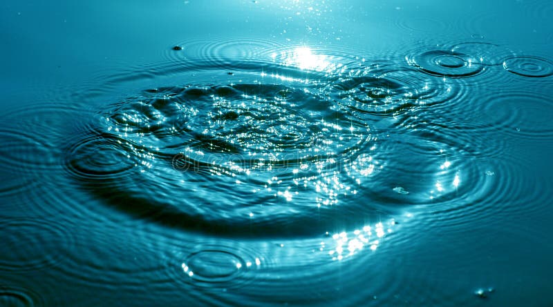 Water Intersecting Ripples stock photo. Image of clear - 6725620