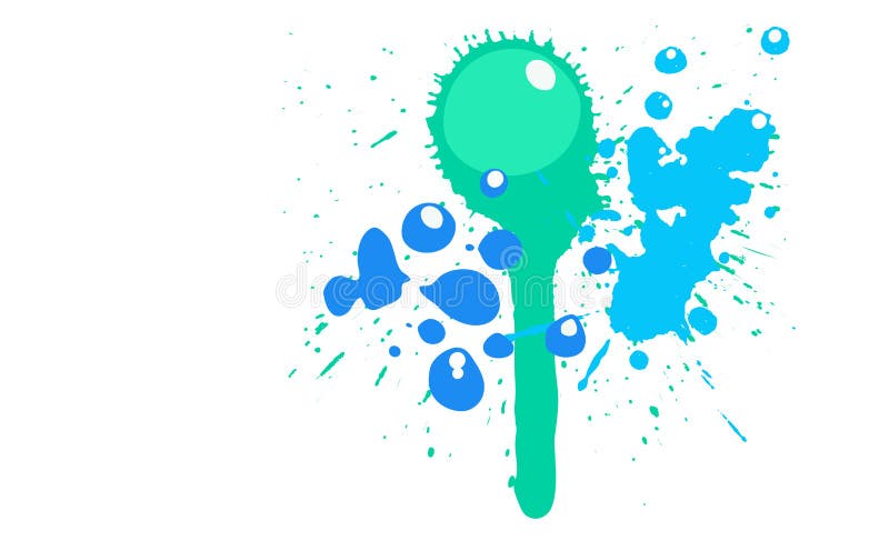Blue Paint Splodge stock illustration. Illustration of graphic - 15797307