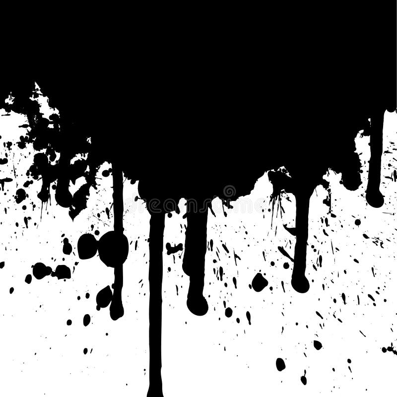 Black and White Splash. Vector Stock Vector - Illustration of splash ...