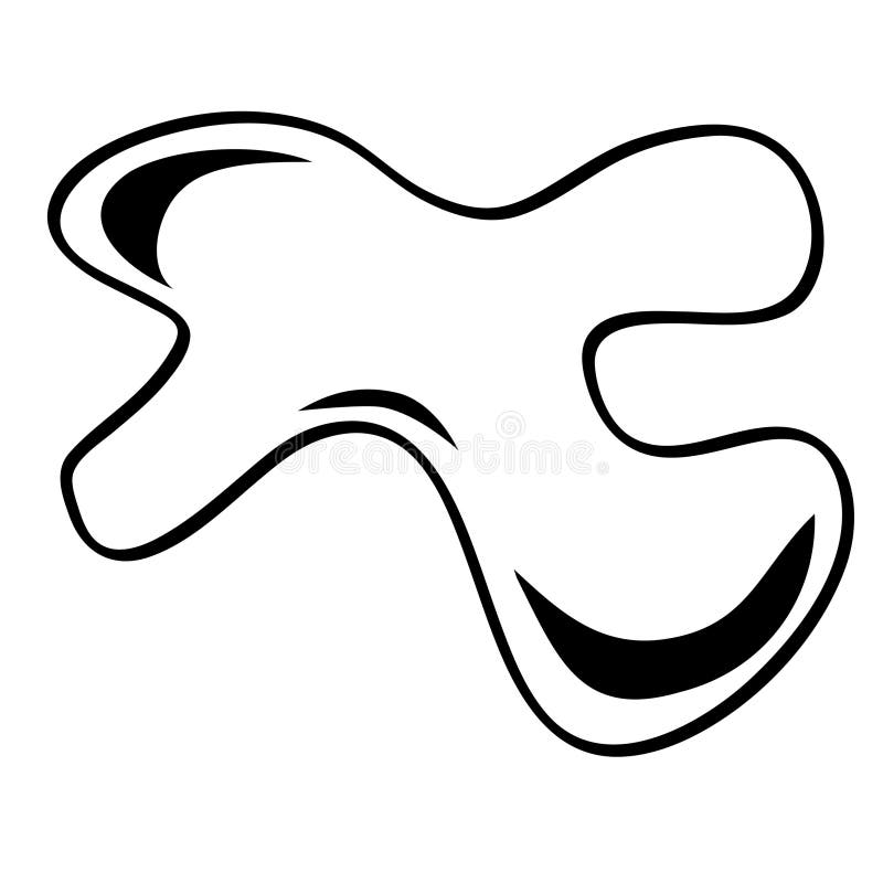 Splash, Abstract Shape, Simple Vector Hand Draw Sketch Doodle Stock ...