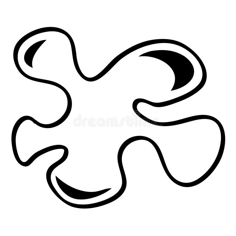 Splash, Abstract Shape, Simple Vector Hand Draw Sketch Doodle Stock ...