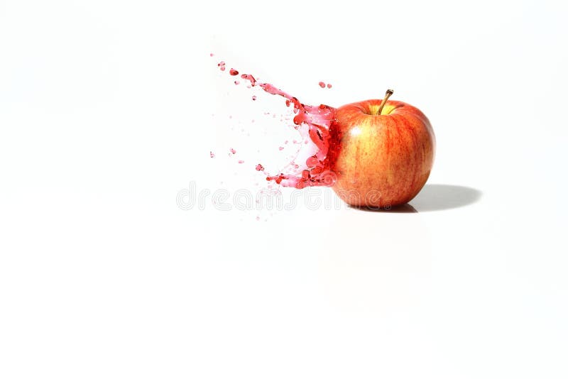 Splash apple stock photo. Image of water, destroy, explosion - 47193550