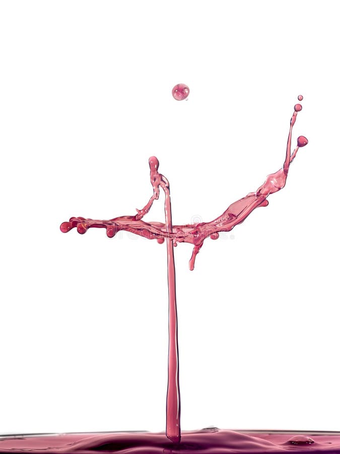 Splash of the Falling Drops of Water Stock Image - Image of impact ...