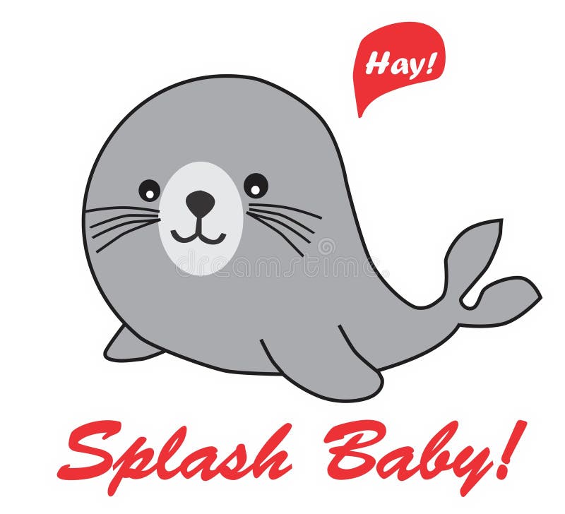 Splash Baby Print Vector Art Design Stock Vector - Illustration of ...