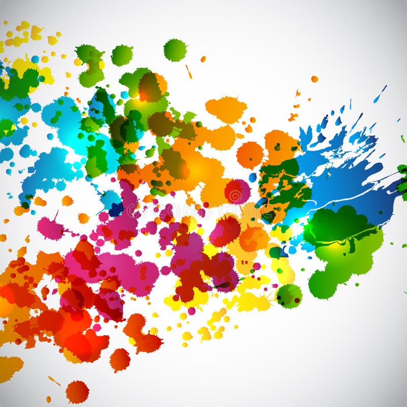 Abstract Color Splash Background Illustration Stock Illustration ...