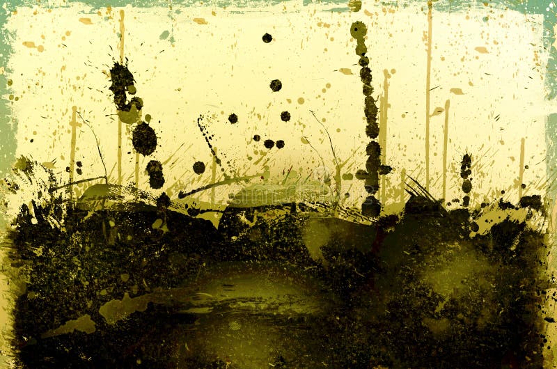 Splashed Paint Effect stock illustration. Illustration of building ...