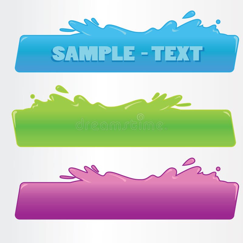 Splash banner stock vector. Illustration of colorful, firewall - 8606225