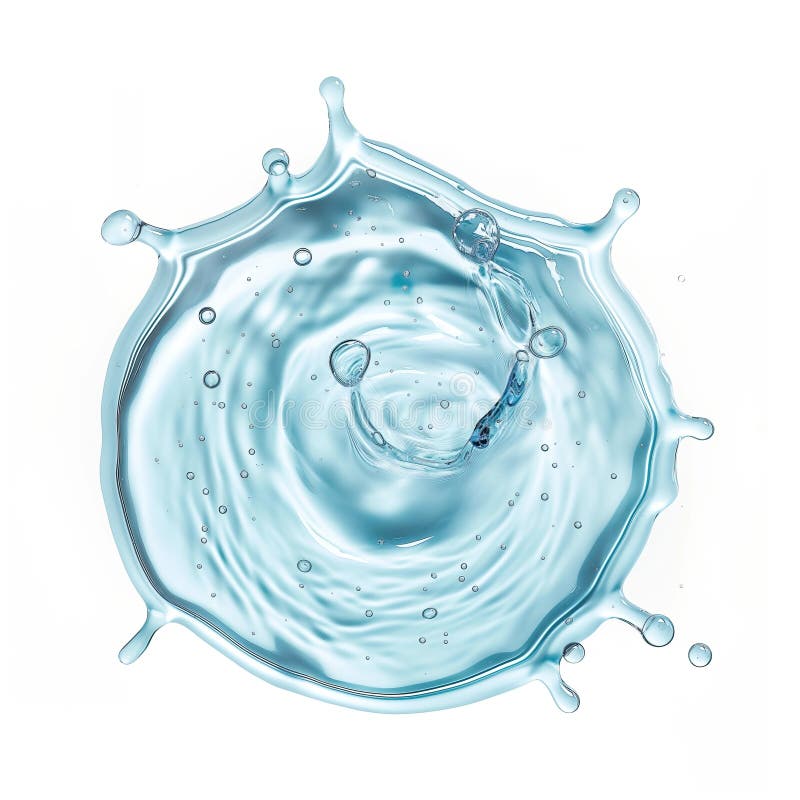 Splash of Blue Gel Isolated on White Background. Cosmetic Product Sample Stock Illustration ...