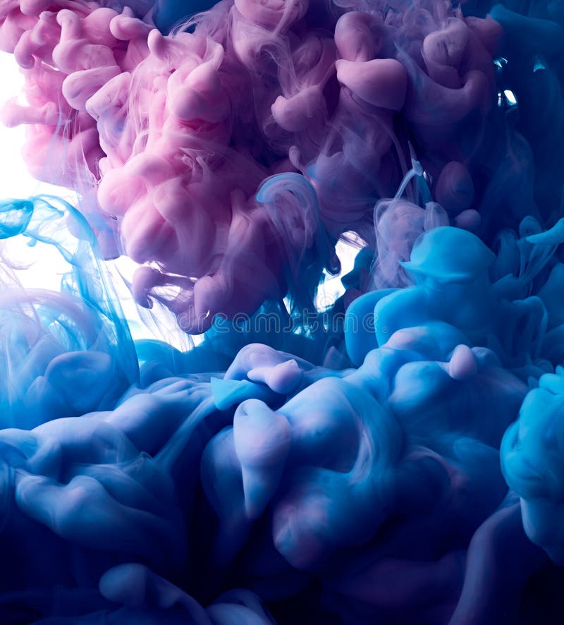 Splash of Blue and Pink Colors Stock Image - Image of colorful ...