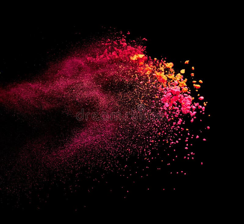 Splash of Bright Crushed Eye Shadow Stock Image - Image of abstract ...