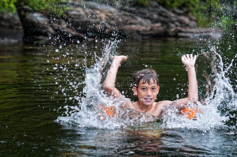Splash stock photo. Image of splash, childhood, swim - 58220520