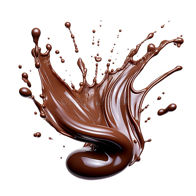Splash of Chocolate. Clipart of Chocolate Splashes, Stains. Stock ...