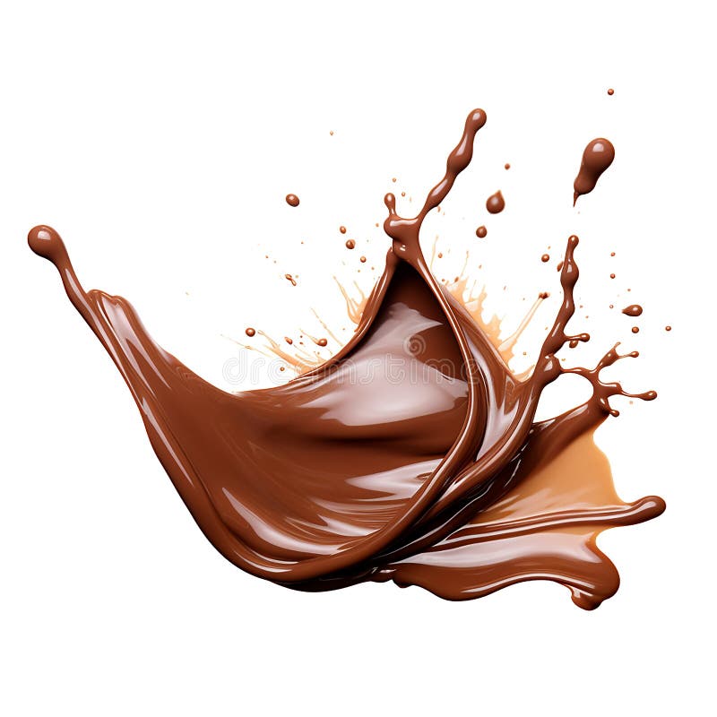 Splash of chocolate. stock illustration. Illustration of delicious ...