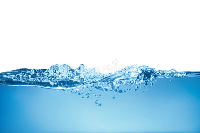 Splash of Clear Blue Water on White Background Stock Photo - Image of ...