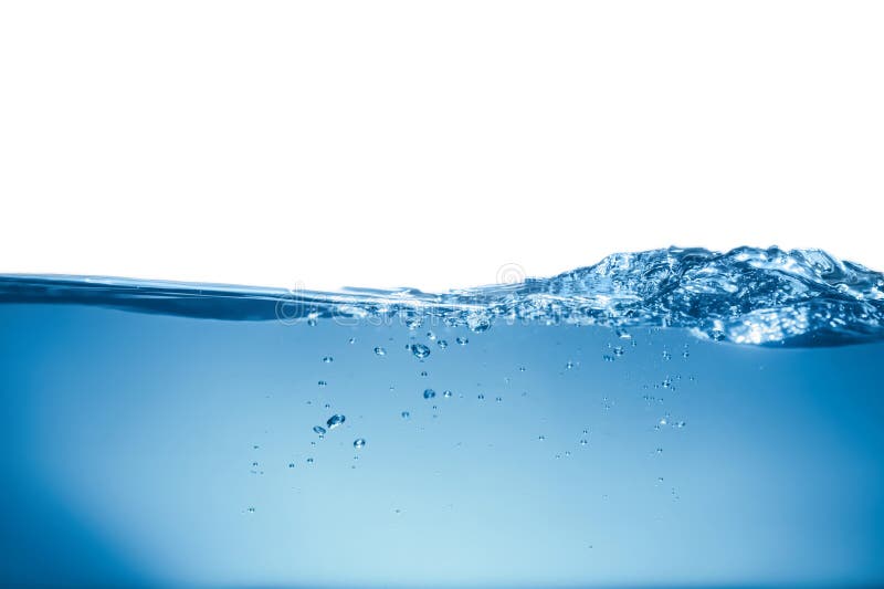 Splash of Clear Blue Water on White Background Stock Image - Image of ...