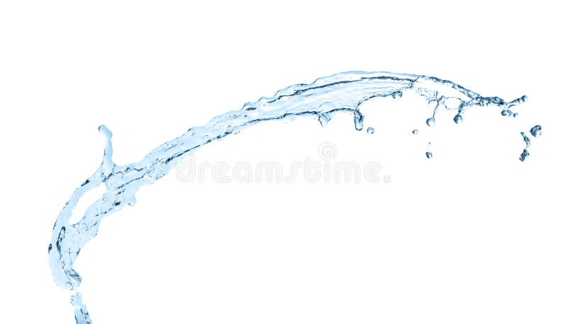 Splash of Clear Water on White Background Stock Image - Image of fresh ...