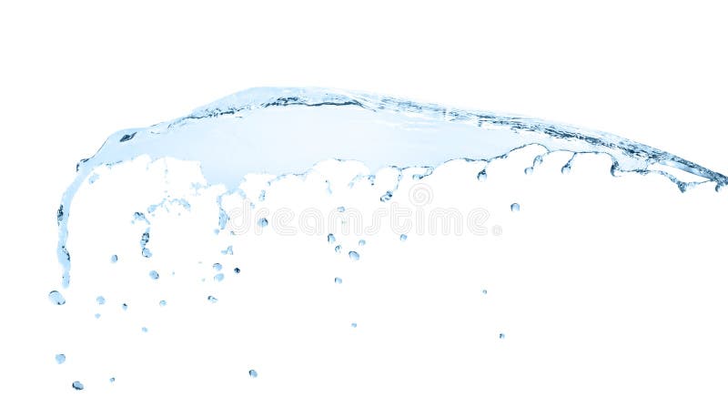 Splash of Clear Water on White Background Stock Photo - Image of pure ...