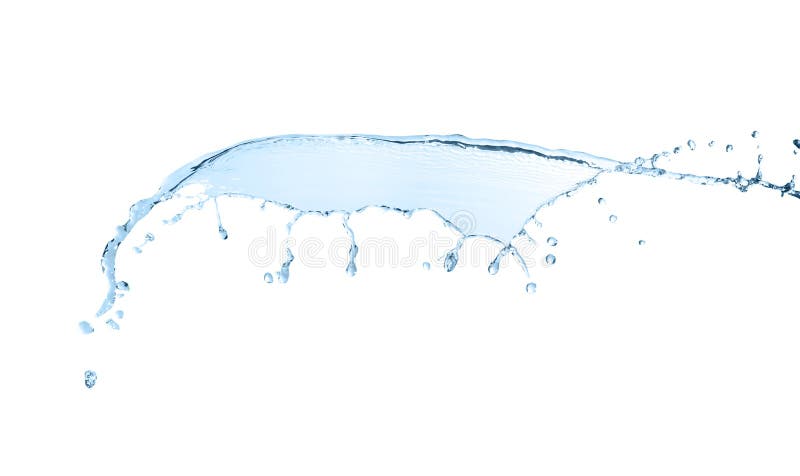 Splash of Clear Water on White Background Stock Image - Image of drink ...