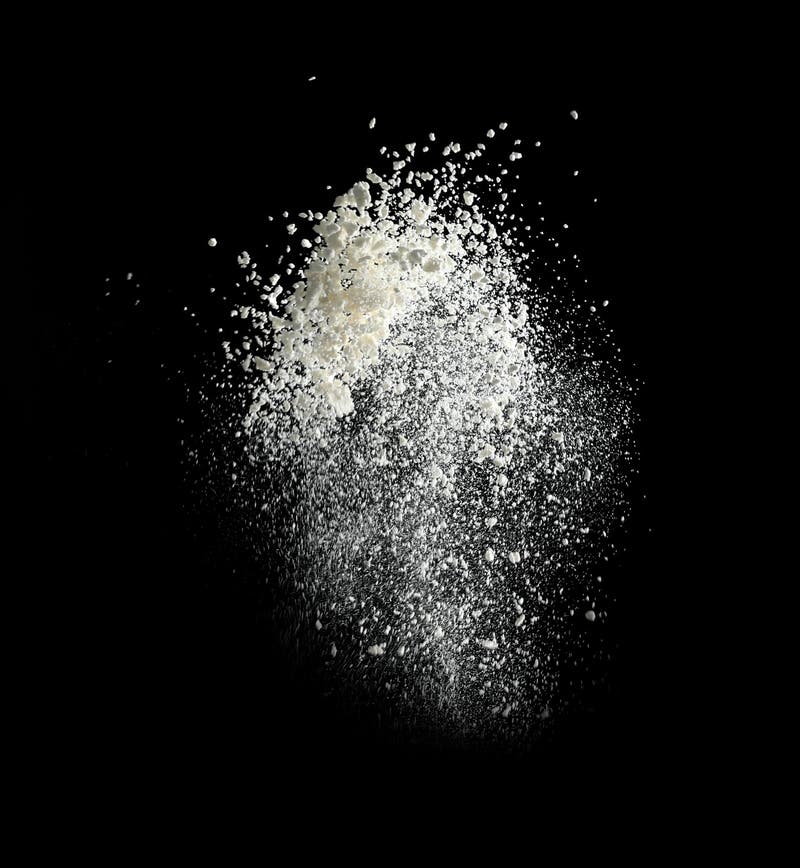 Splash Cloud of Wheat Flour Stock Image - Image of pattern, cloud ...